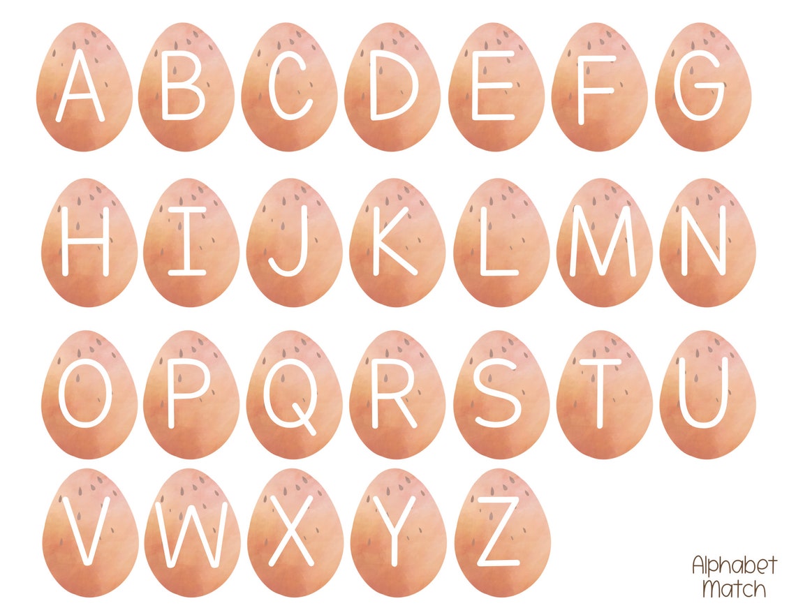 FARM Alphabet Match Montessori Printable Preschool | Etsy