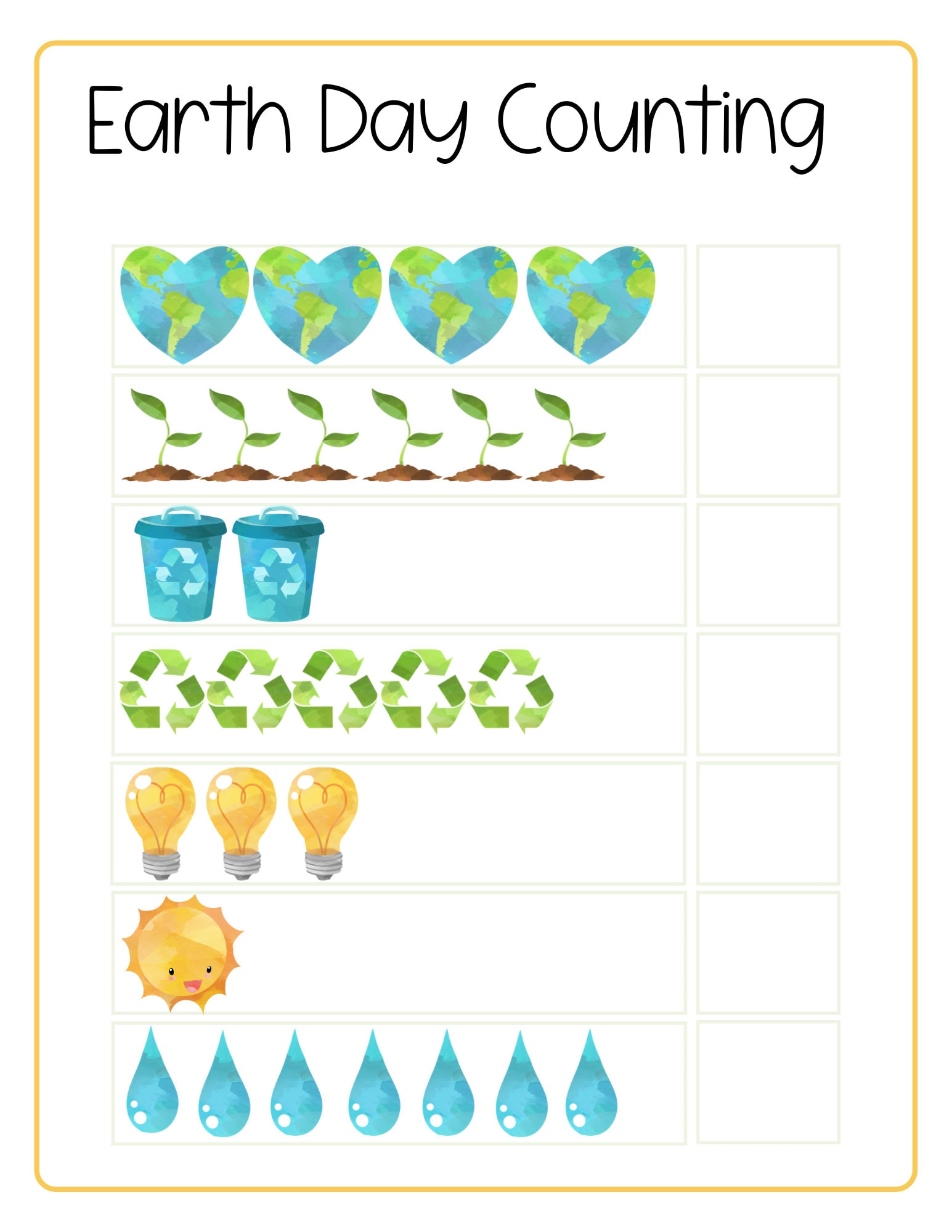 Earth Day Preschool Packet Preschool Worksheets Preschool - Etsy