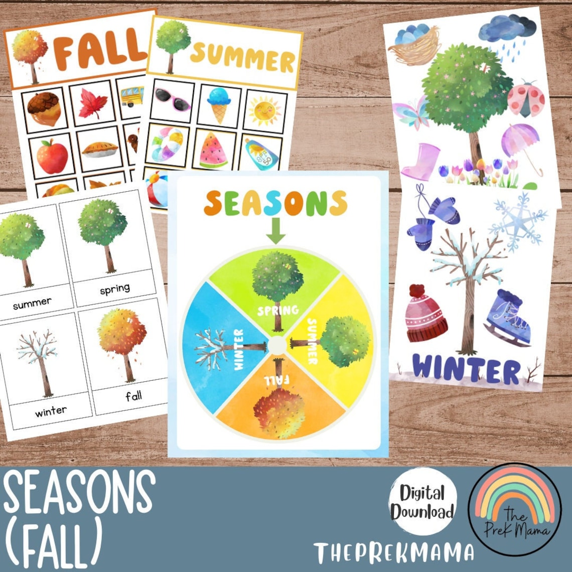 Seasons Circle Time Preschool Curriculum Preschool - Etsy