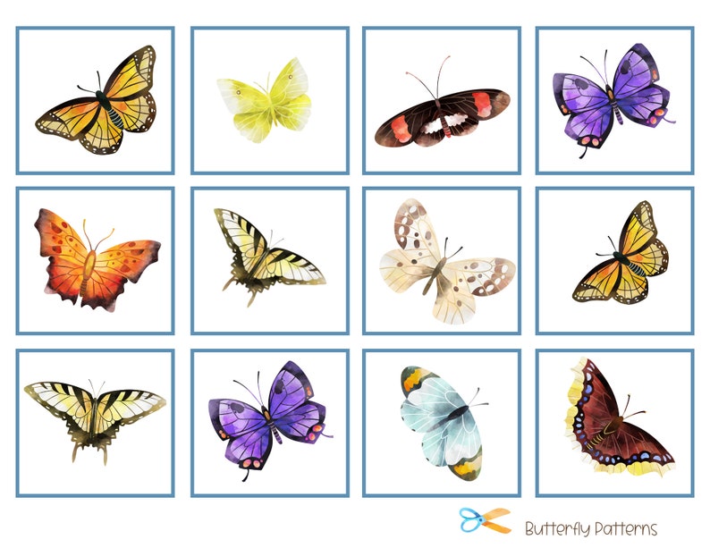 Butterfly Patterns Preschool Worksheets Preschool Printable - Etsy
