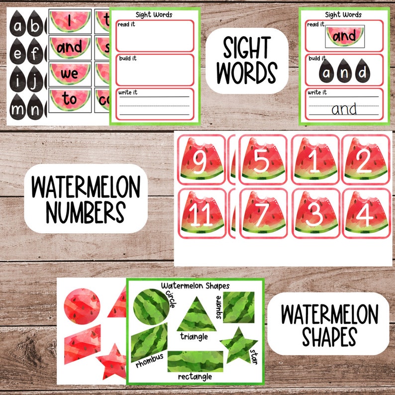 Watermelon Unit Study, Preschool Curriculum, Preschool Printable ...