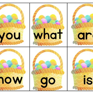 Easter Sight Words Preschool Worksheets Preschool Printable - Etsy