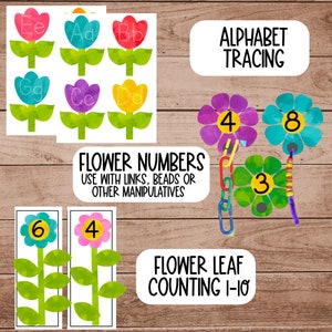 Flower Bundle, Montessori Homeschool Printable, Preschool Printable ...
