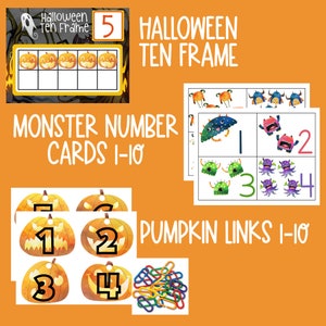 Halloween Math Bundle, Halloween Math, Halloween Preschool Printable ...