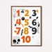 Halloween Poster Alphabet and Numbers Educational Poster - Etsy