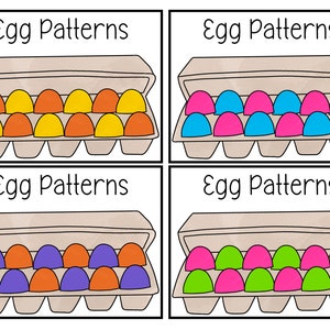 Egg Patterns, Easter Printable, Preschool Printable, Preschool Math ...
