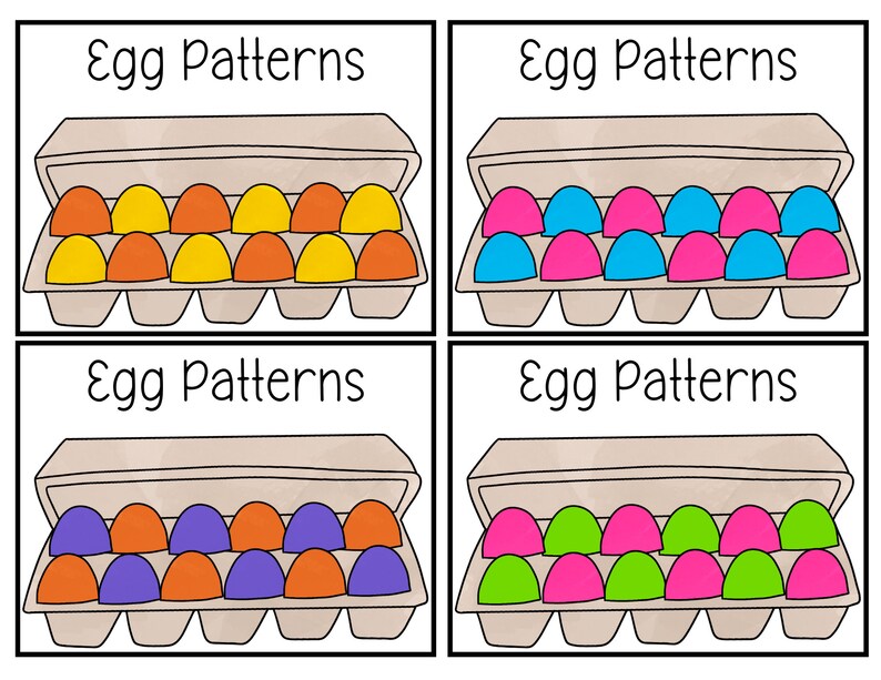 Egg Patterns, Easter Printable, Preschool Printable, Preschool Math ...