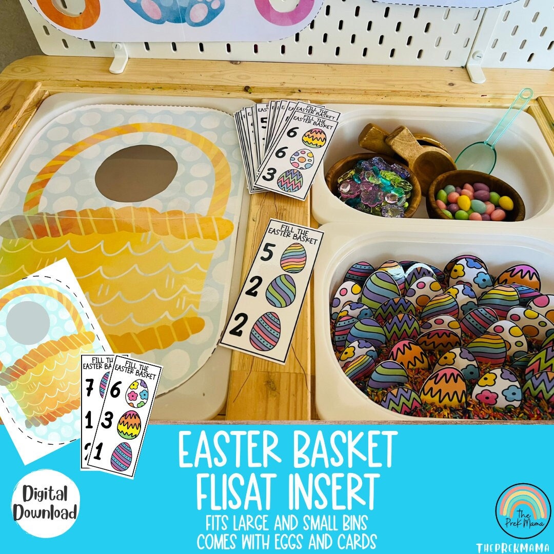 Easter Basket Sorting, Easter Flisat, Flisat Table, Flisat Insert ...