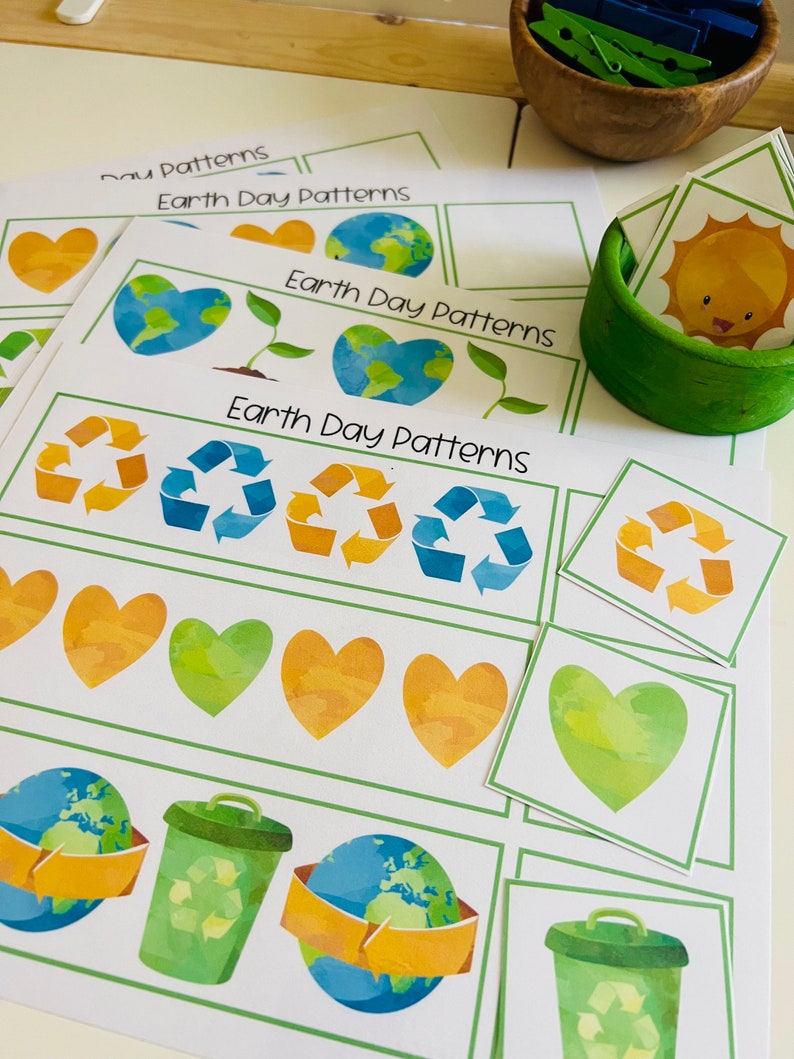 Earth Day Bundle, Preschool Worksheet, Preschool Printable, Homeschool ...