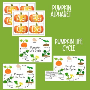 Pumpkin Unit Study Homeschool Learning Materials Educational Activities ...