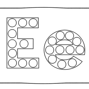 Letters Dot Markers, Dab Markers Preschool Printable, Preschool ...