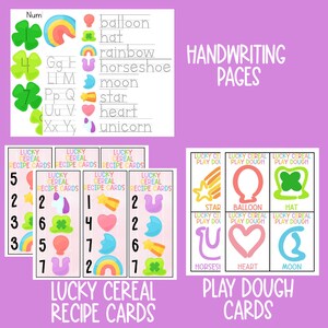 Lucky Cereal Bundle, Preschool Curriculum, Preschool Printable ...