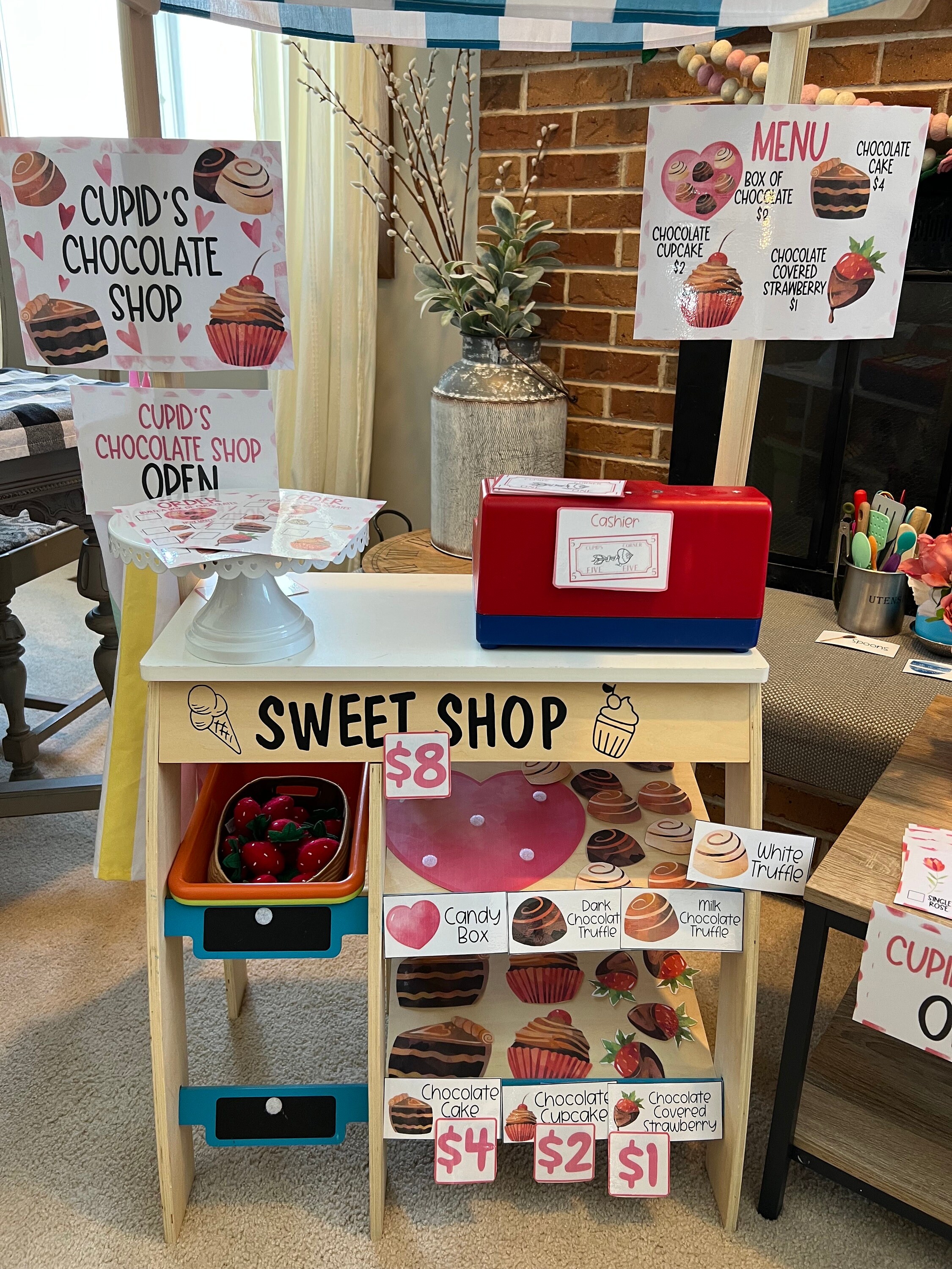 Cupid's Corner Dramatic Play, Valentine's Pretend Play, Classroom ...