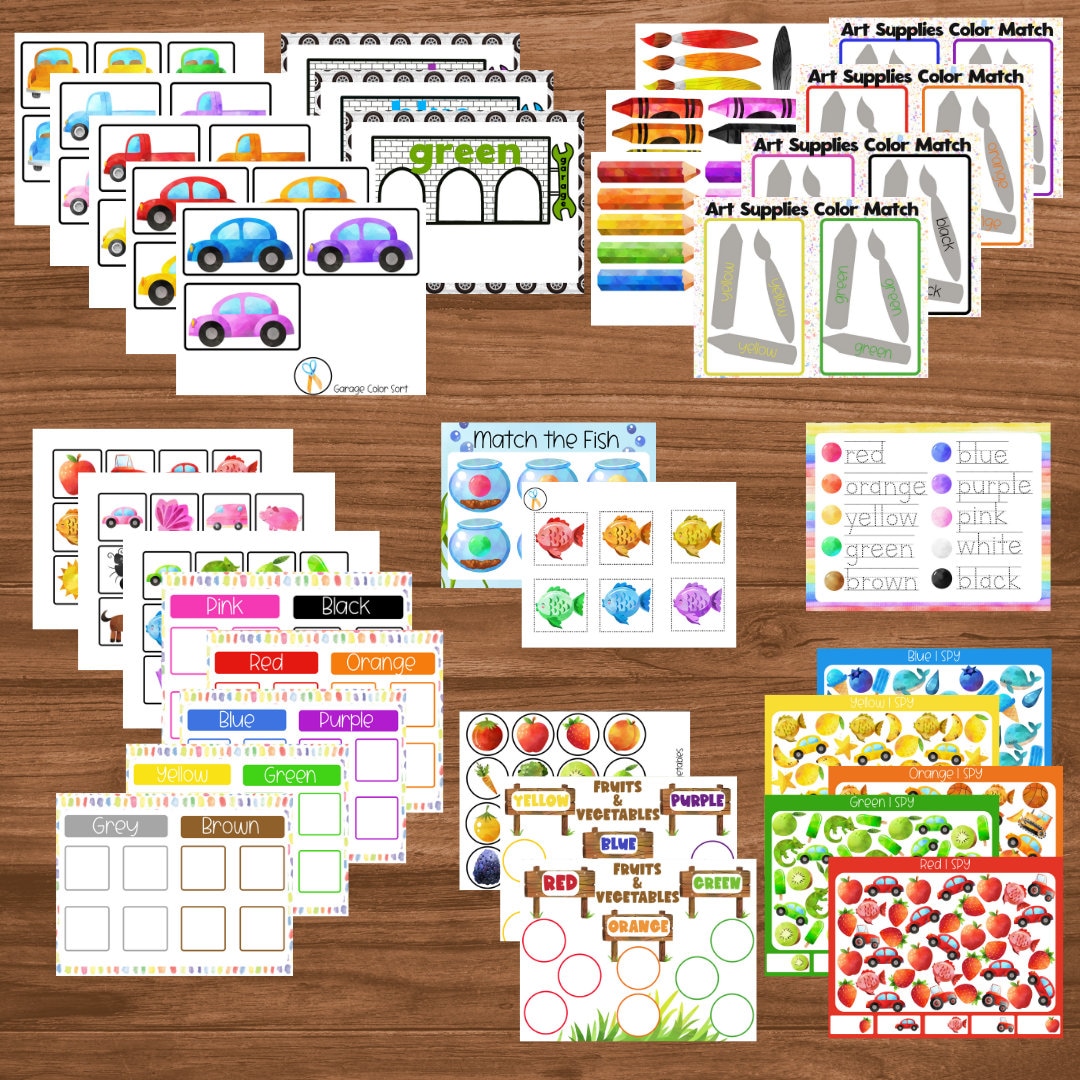 Color Busy Book Toddler Busy Book Preschool Busy Book - Etsy