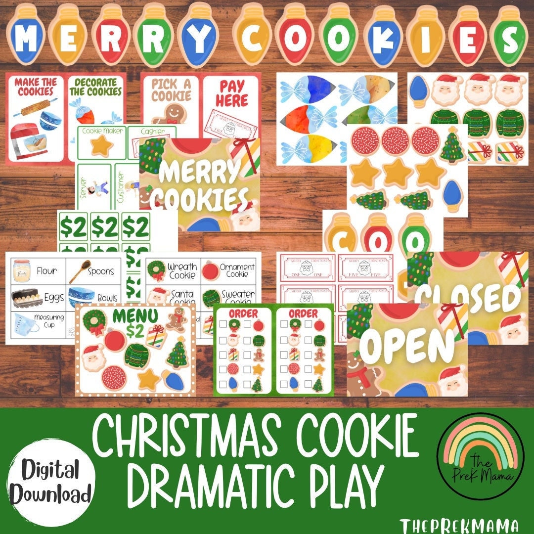 Christmas Cookie Dramatic Play, Pretend Play, Classroom Dramatic Play ...