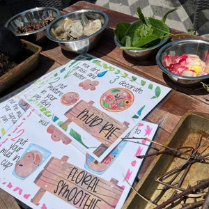 Mud Kitchen Recipe Cards, Homeschool Resources, Preschool Printable ...