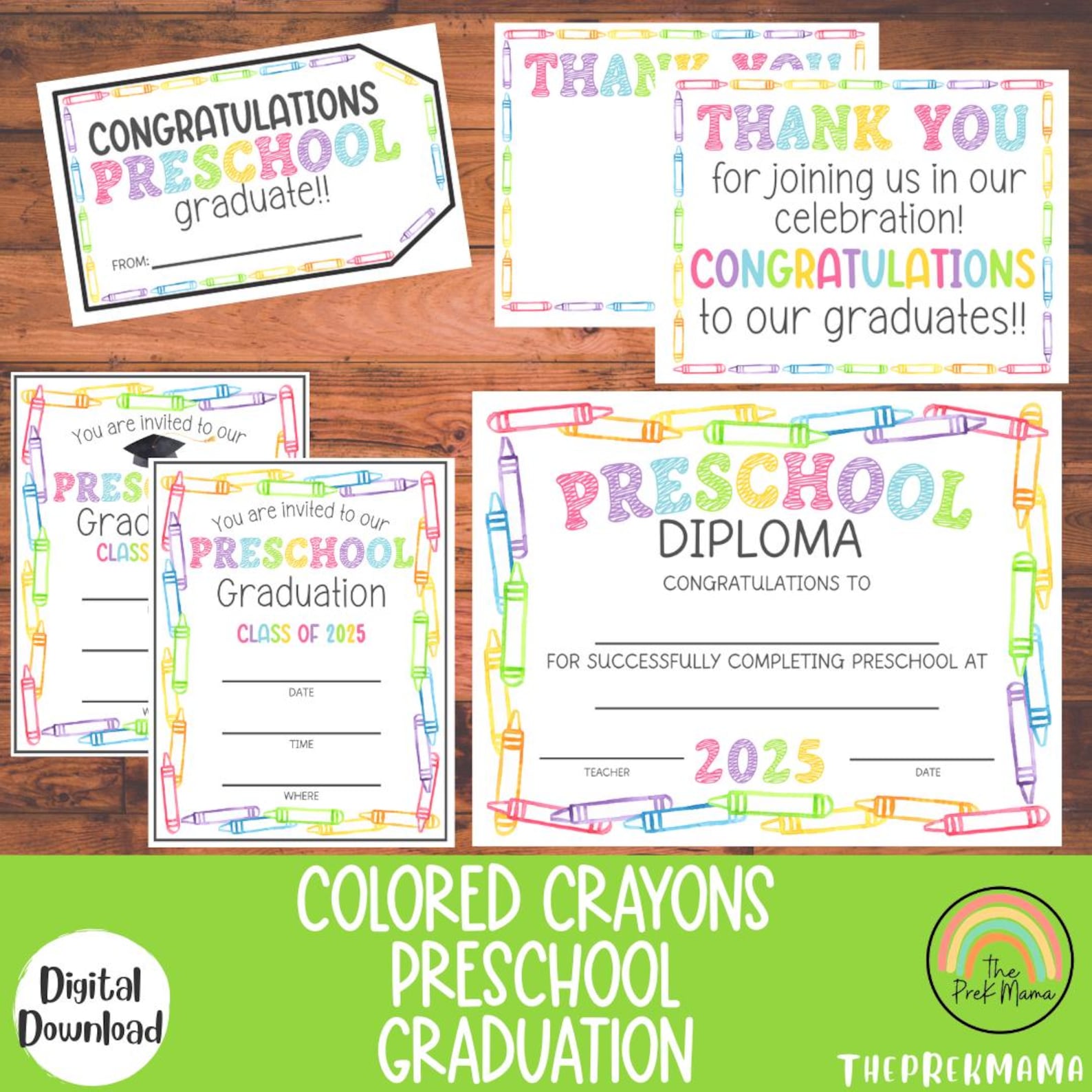 Crayons Preschool Graduation, Preschool Diploma, Preschool Gradation ...