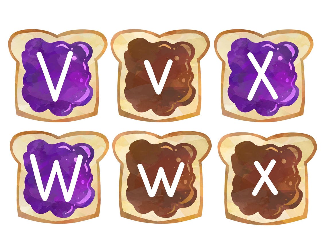 PB& J Alphabet Match, Preschool Printables, Preschool Letters, Alphabet ...