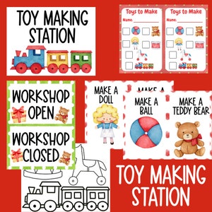 North Pole Santa's Workshop Dramatic Play, Pretend Play, Classroom ...