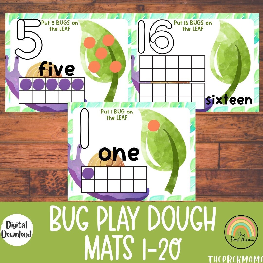 Bug Play Dough Mats, Play Doh Mats, Toddler Activities, Activities for ...
