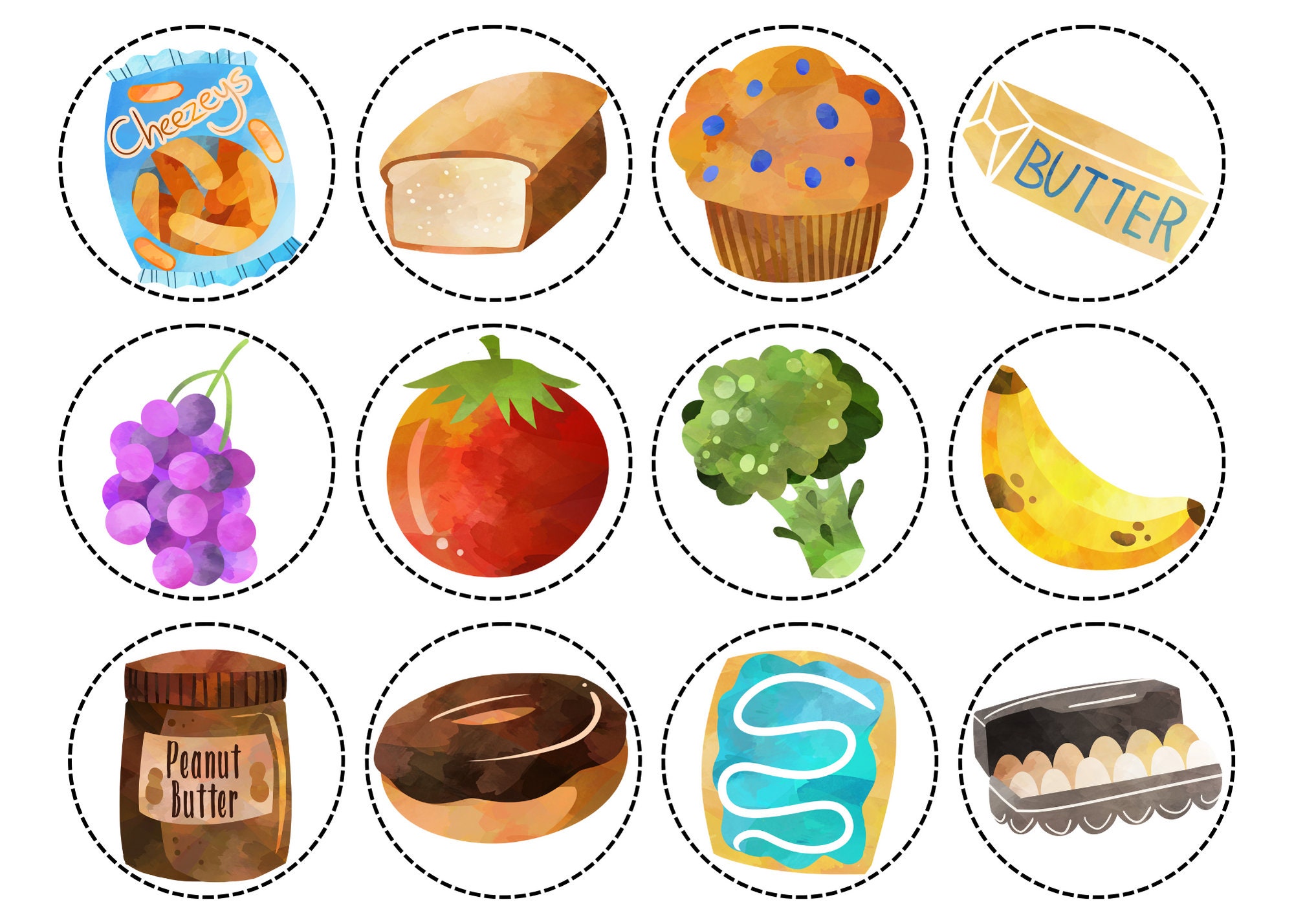 Lets Go Grocery Shopping, Toddler Activity Homeschool Printable, Busy ...