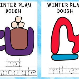 Winter Play Dough Activities, Winter Preschool Printable, Homeschool ...