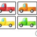 Cars and Trucks Color Sort, Preschool Worksheet, Preschool Printable ...