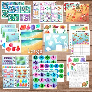 Mermaid Bundle, Preschool Activities, Preschool Printable, Montessori ...