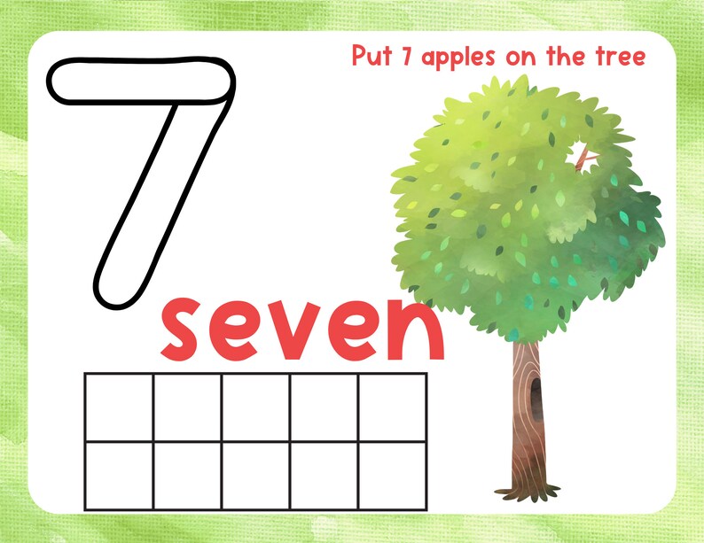 Apple Tree Play Dough Mats Play Doh Mats Toddler Activities - Etsy