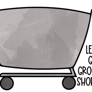 Lets Go Grocery Shopping, Toddler Activity Homeschool Printable, Busy ...