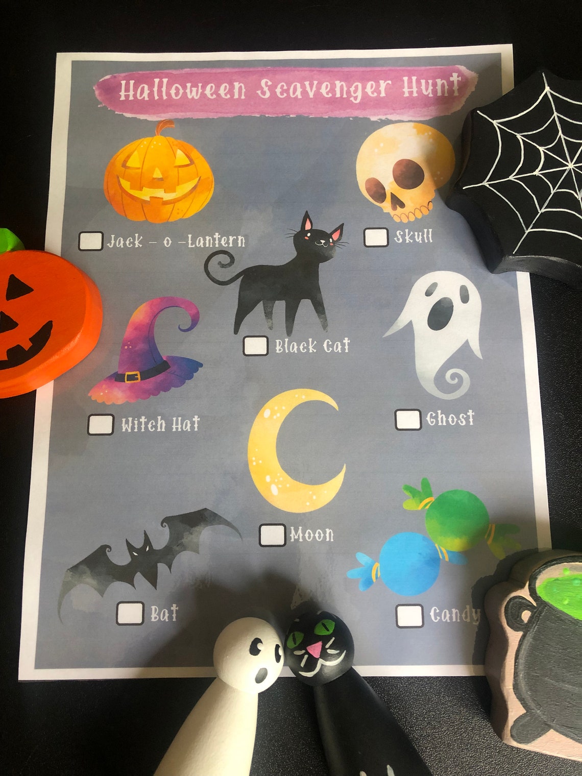 Halloween Scavenger Hunt Preschool Printable Halloween | Etsy