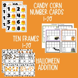 Halloween Math Bundle, Halloween Math, Halloween Preschool Printable ...