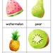 Montessori 3 Part Fruit Cards, Preschool Printable, Flashcards ...