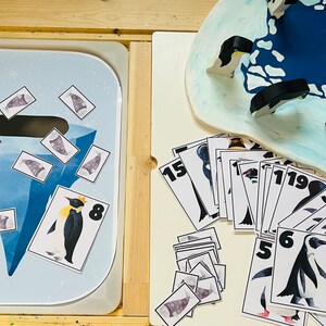 Counting Penguin Flisat Inserts, Flisat Table, Flisat Insert Printable ...
