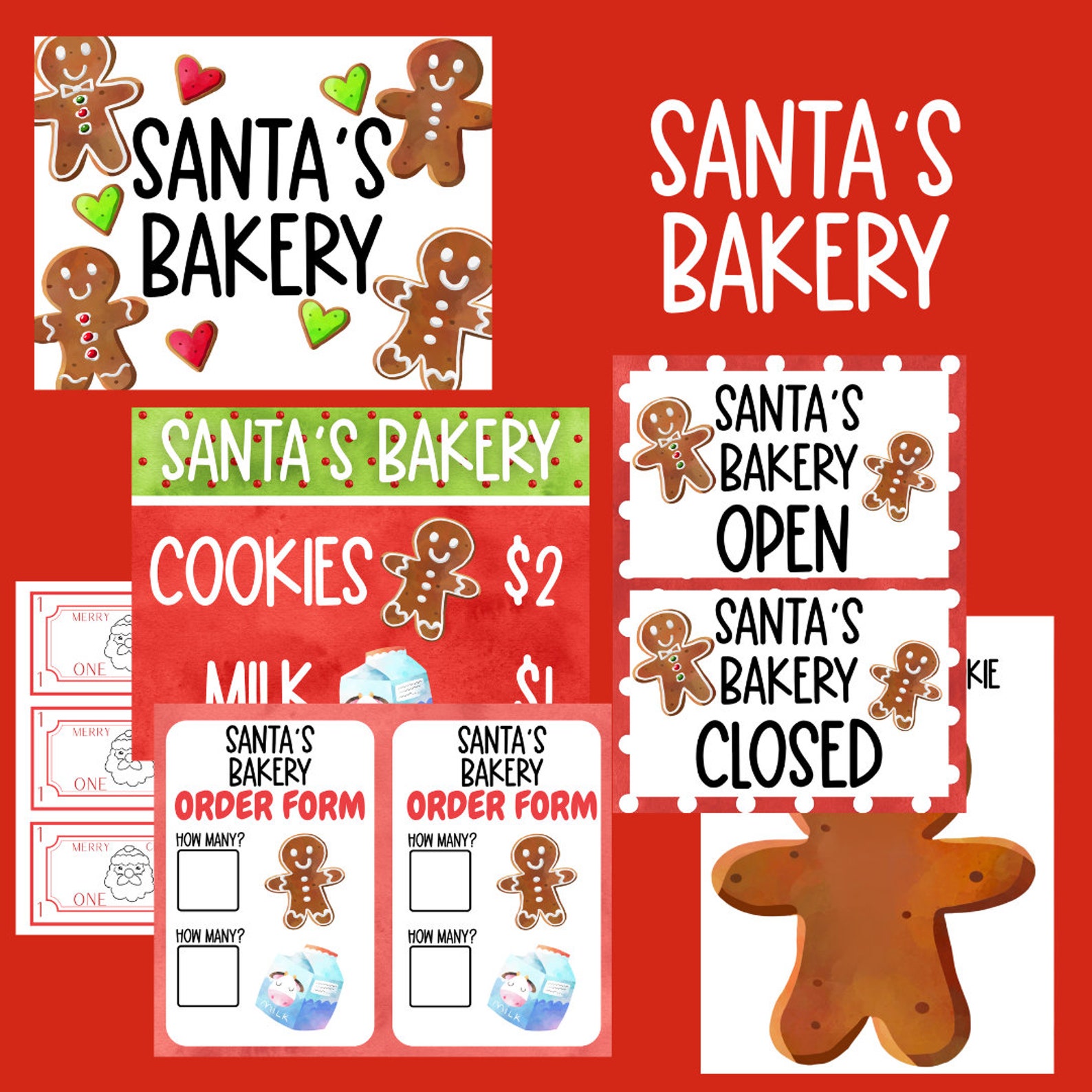 North Pole Santa's Workshop Dramatic Play Pretend Play - Etsy