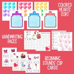 Valentine's Day Bundle, Preschool Printable, Valentine's Day Pintables ...