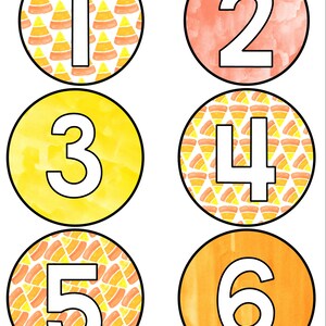 Candy Corn Clip Cards, Preschool Printable, Preschool Math, Preschool ...