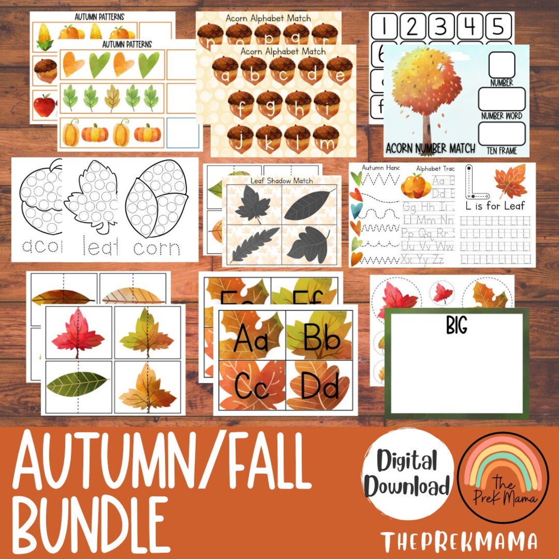 Autumn Fall Bundle Homeschool Curriculum Preschool - Etsy