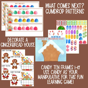 Gingerbread Bundle, Christmas Preschool Printable, Homeschool Printable ...