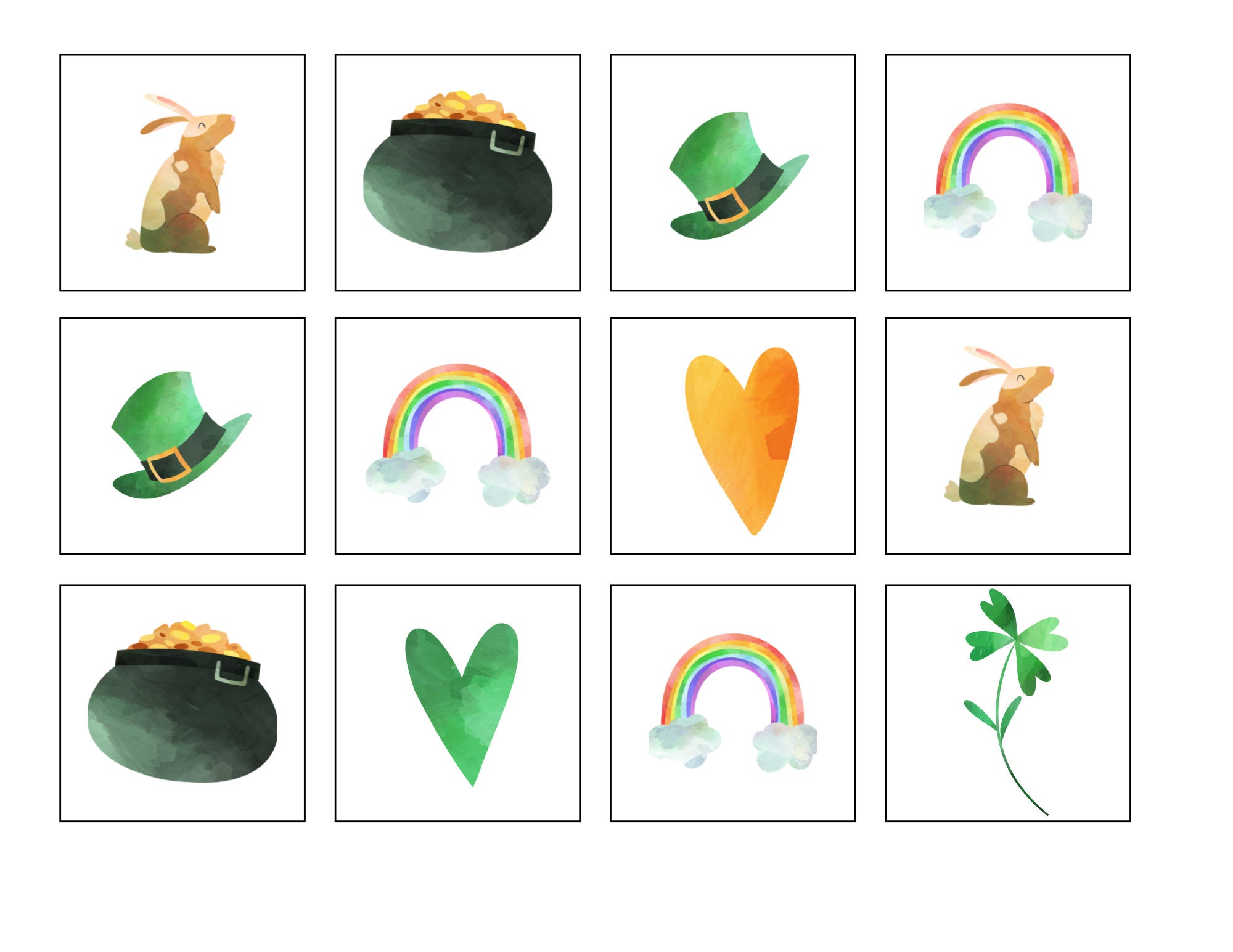 St. Patrick's Day Patterns Preschool Worksheets - Etsy