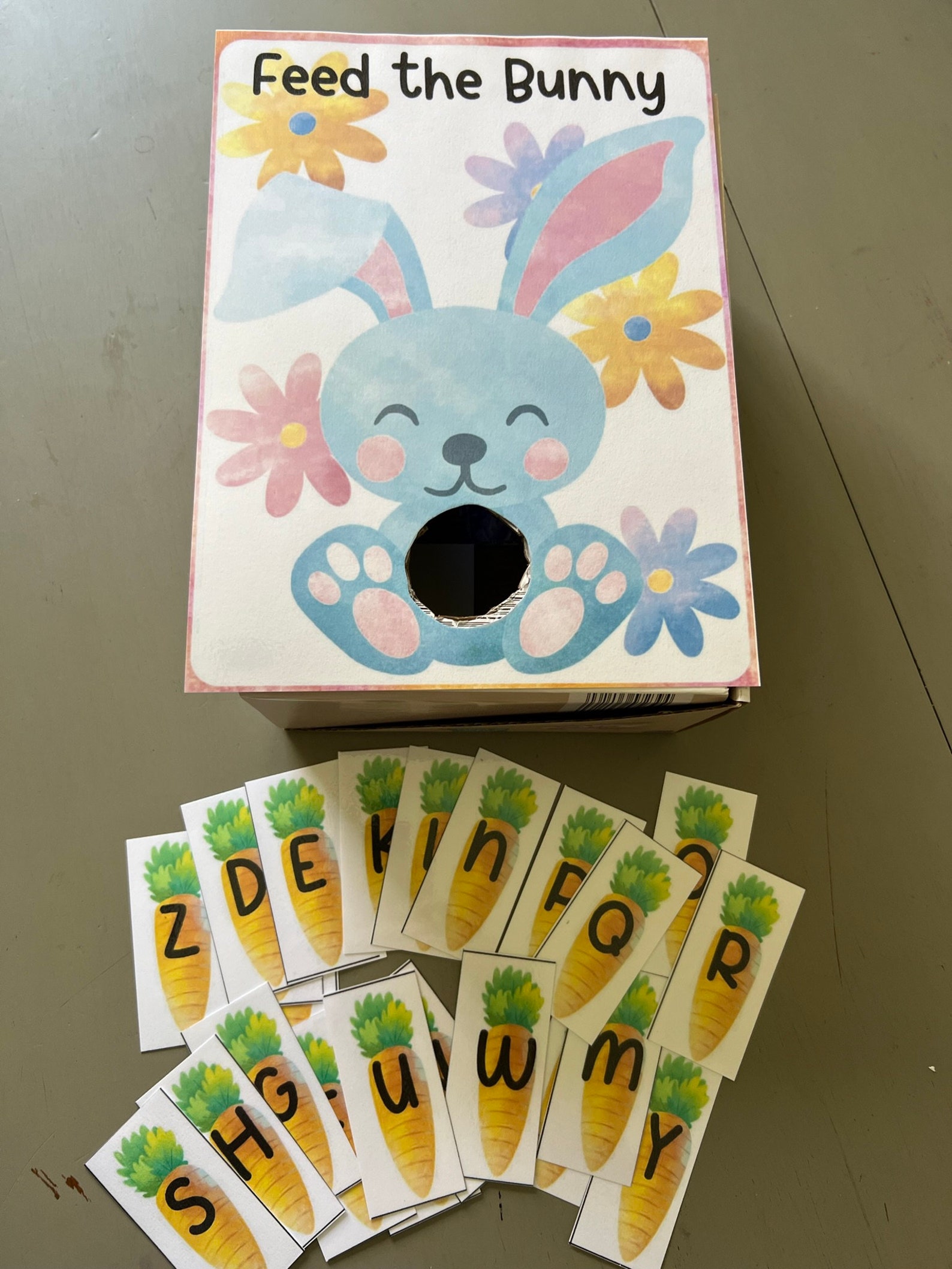Feed the Bunny, Preschool Worksheets, Preschool Printable, Homeschool ...
