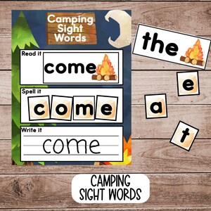 Camping Bundle, Preschool Worksheet, Preschool Printable, Montessori ...