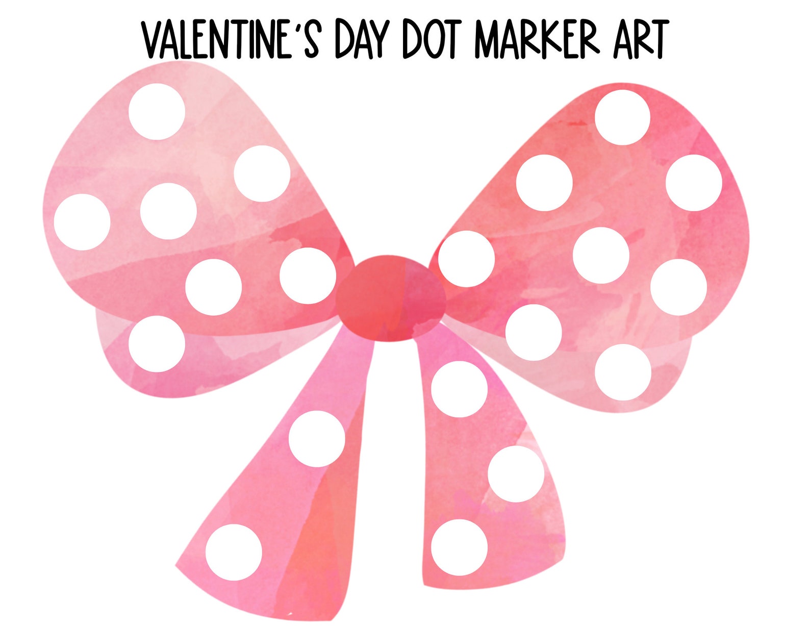 Valentine's Day Dot Markers and Cotton Swab Activities, Dab Markers ...