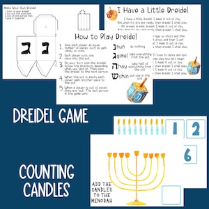 Hanukkah Bundle, Hanukkah Preschool Printable, Preschool Activity ...
