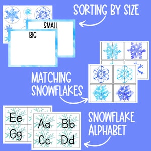 Snowflake Unit Study, Homeschool Curriculum, Preschool Printable, Busy ...