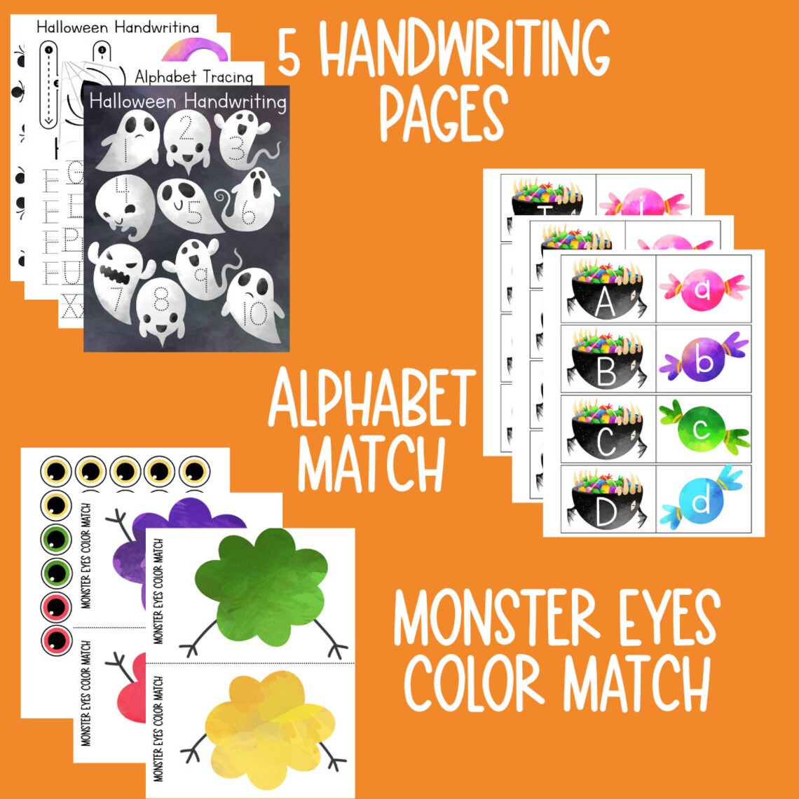 Halloween Bundle Halloween Activities for Kids Halloween - Etsy