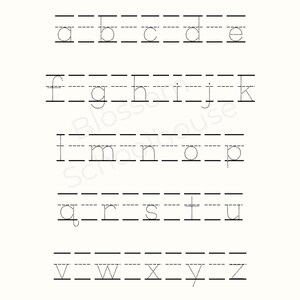 Alphabet Poster and Tracing Pages - Etsy