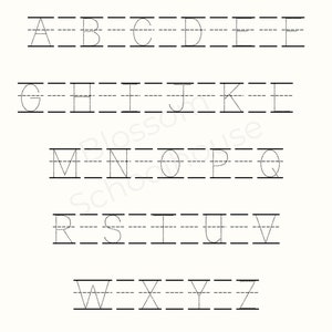Alphabet Poster and Tracing Pages - Etsy