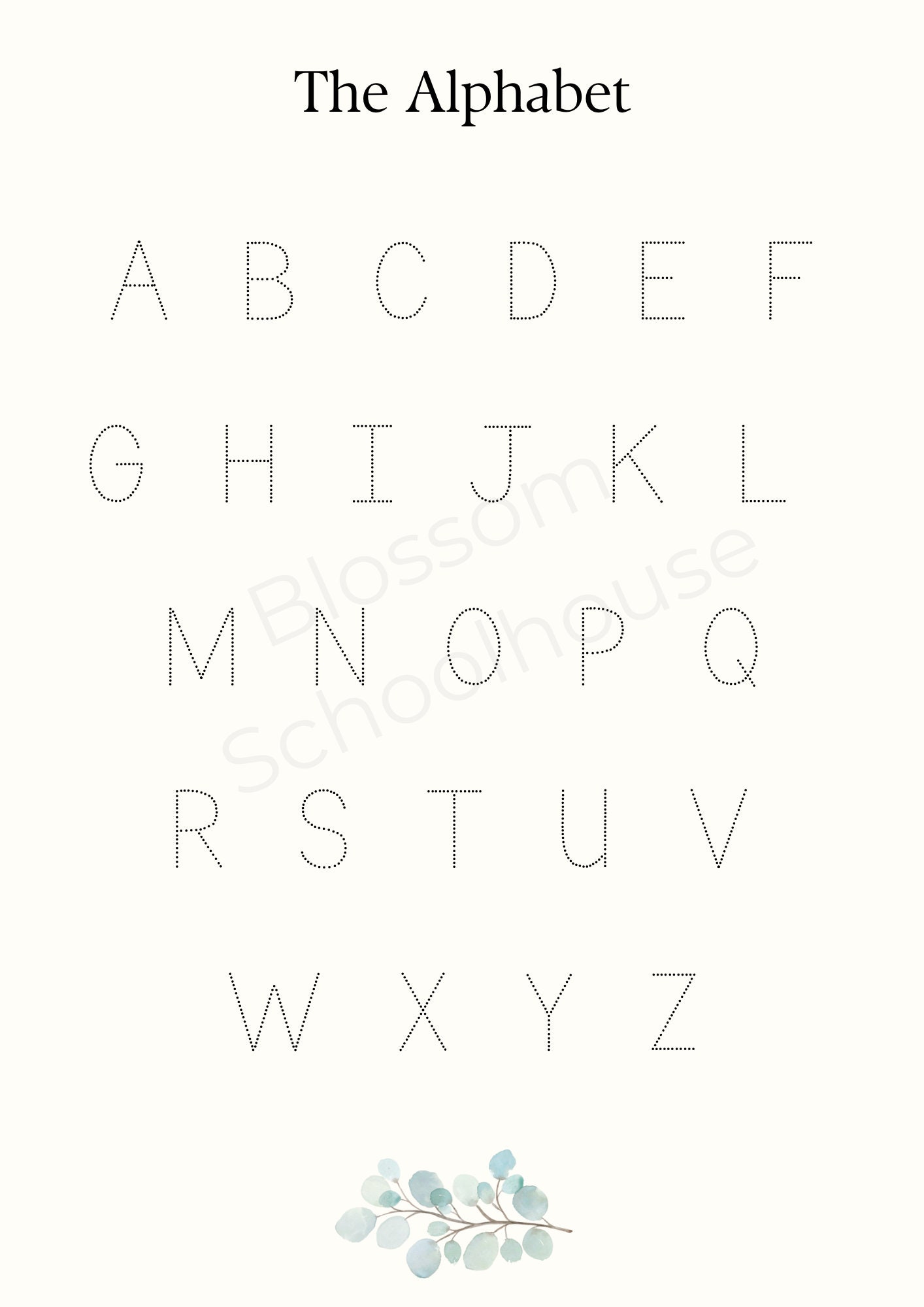 Alphabet Poster and Tracing Pages - Etsy