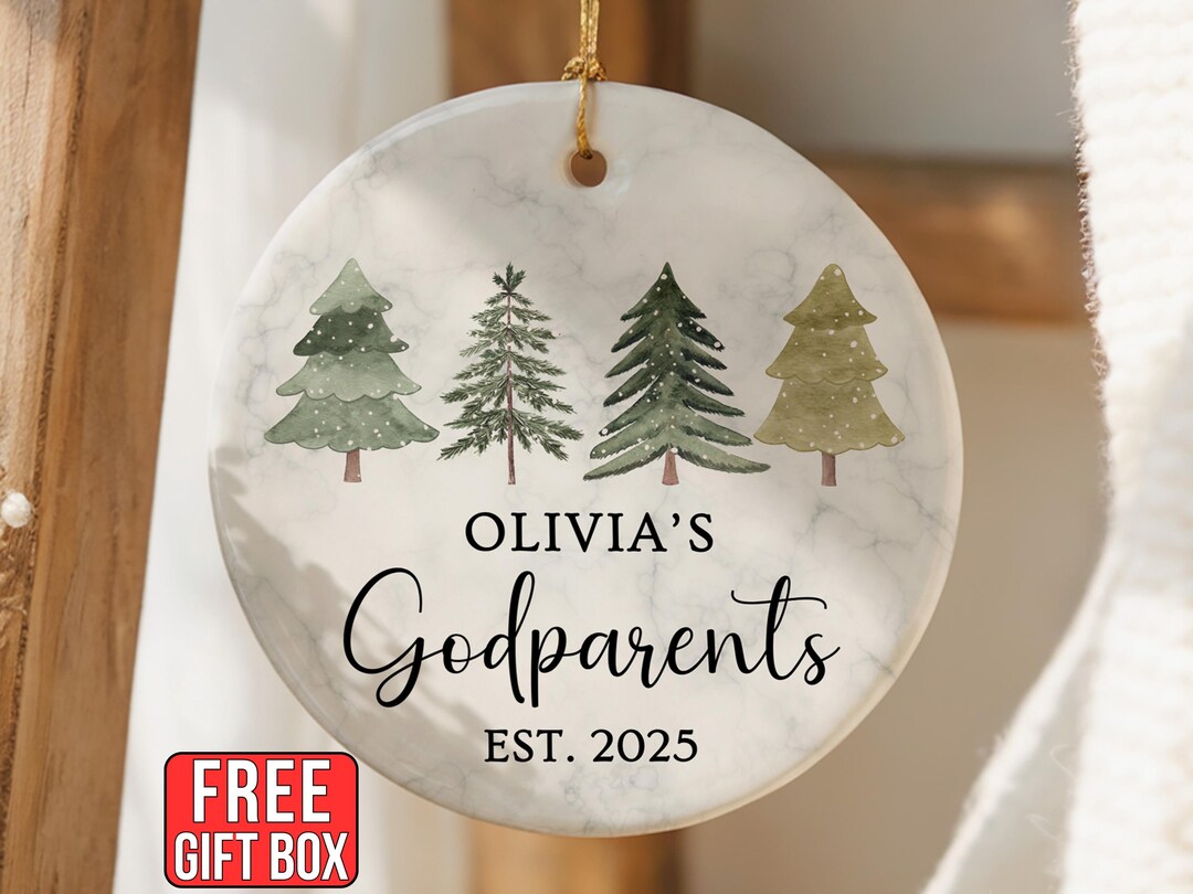 Godparents Ornament Personalized Godparent Keepsakes God Parents ...